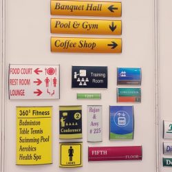 Aluminium Inner Signages - LED Sign Board in Hyderabad | Global Signs