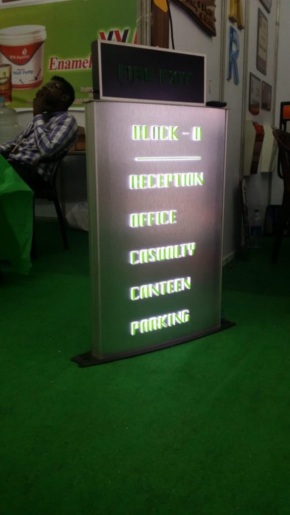 Aluminium Inner Signages - LED Sign Board in Hyderabad | Global Signs